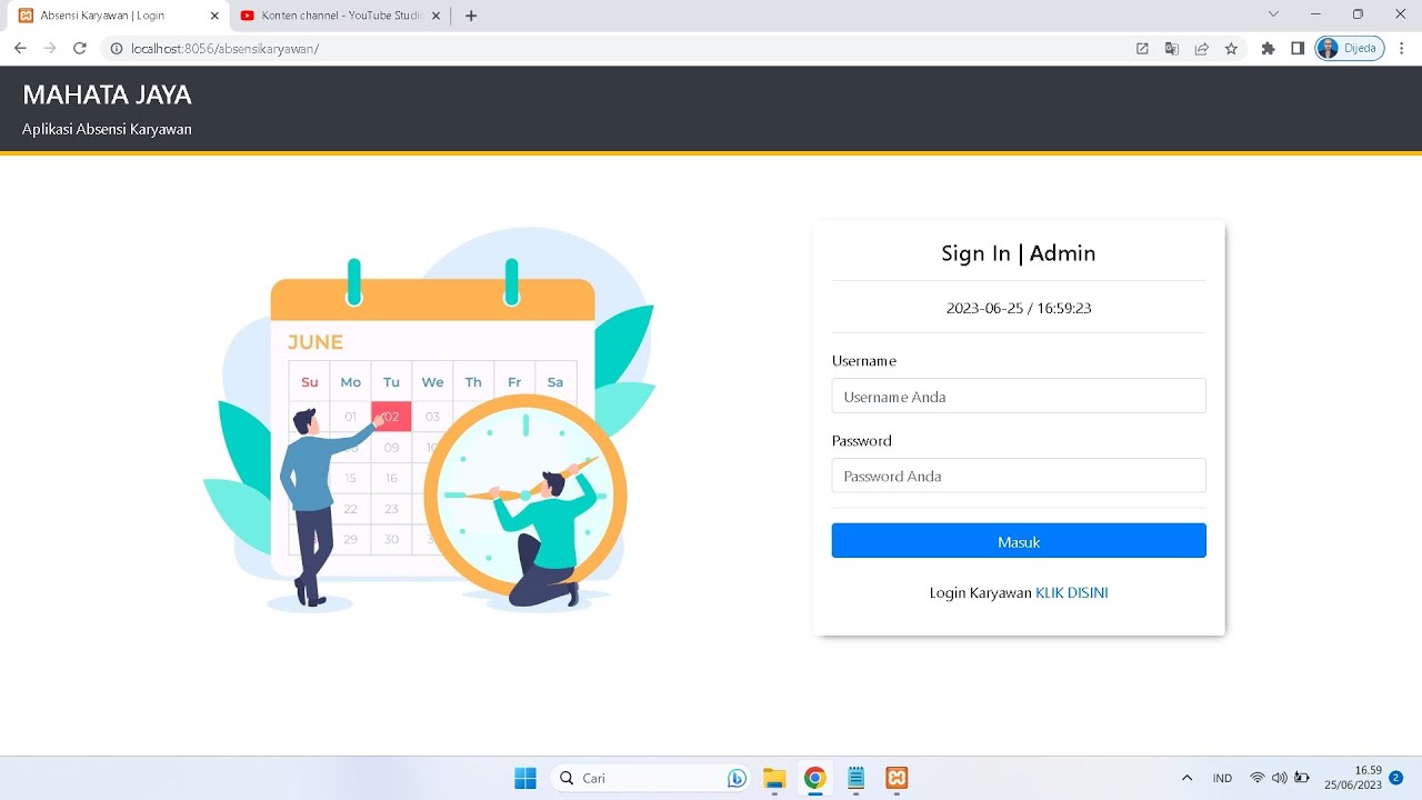 Aplikasi Absensi Karyawan Menggunakan RFID - YouTube