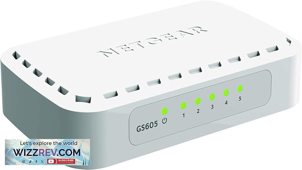 NETGEAR GS605 5 Port Gigabit Ethernet Switch - YouTube
