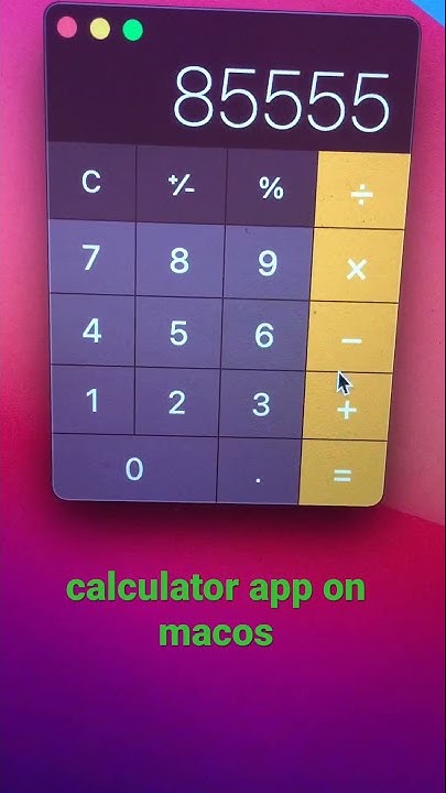 calculator app on macos - YouTube