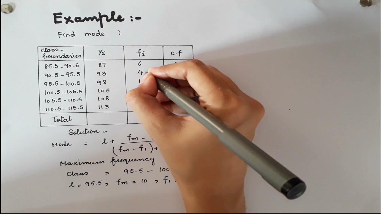 Lecture 12 Mode and solved examples of mode - YouTube