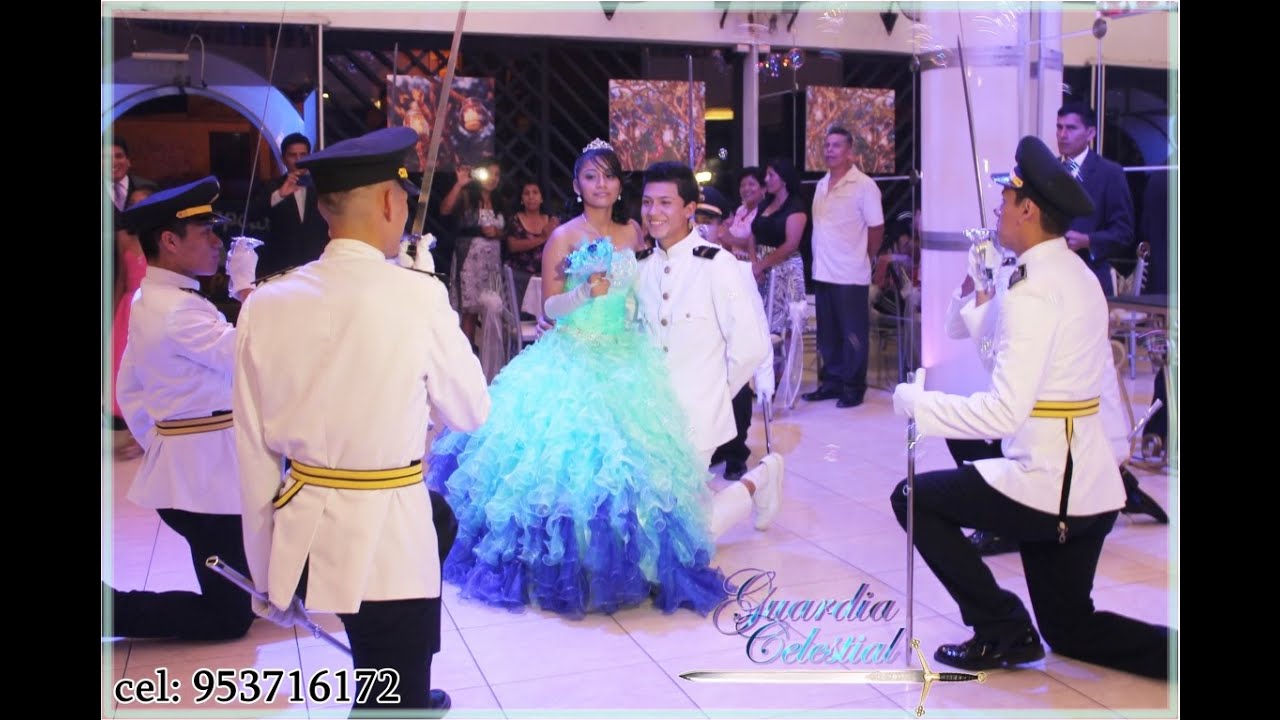 Cadetes LA GUARDIA CELESTIAL | cruce de espadas | chambelán - YouTube