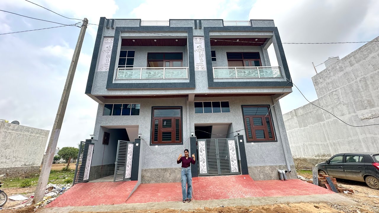 64 Gaj Villa Vaishali west Jaipur 15x38 ( 3 BHK Villa ) House design ...