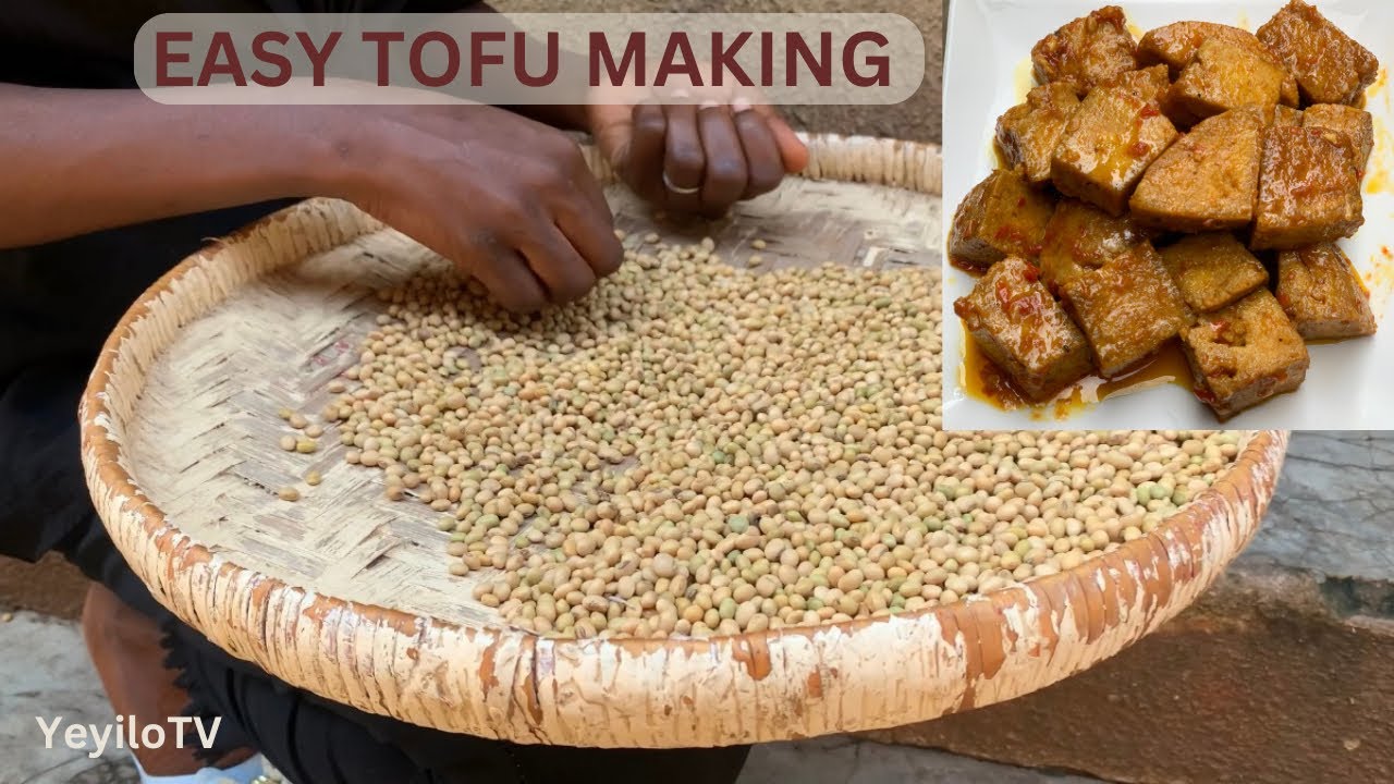 Fascinating Way an African Woman Makes Tofu/Awara || Step-by-Step Guide ...