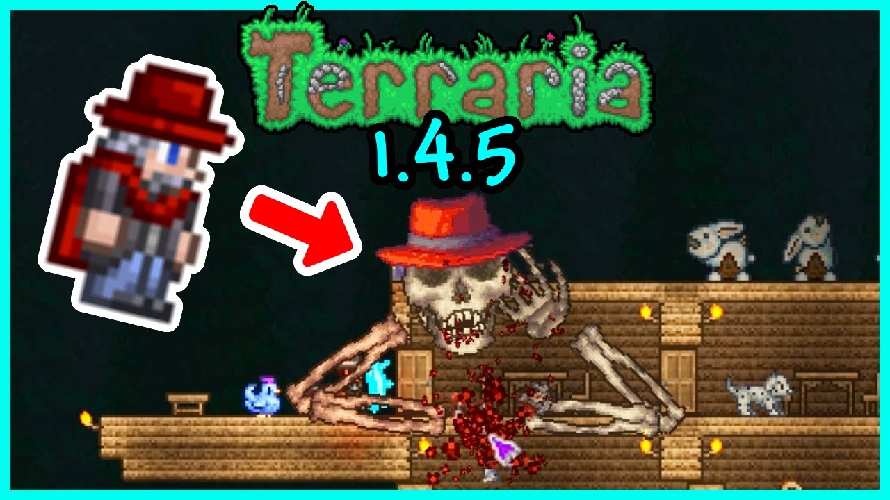 Terraria 1.4.5 - Red Hat Skeletron (New Secret Boss) - YouTube