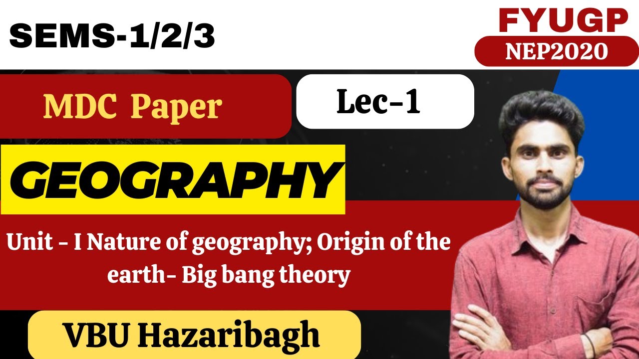 SEMS-1/2/3 || VBU || MDC || GEOGRAPHY || LEC-1 || #vbuhazaribagh # ...