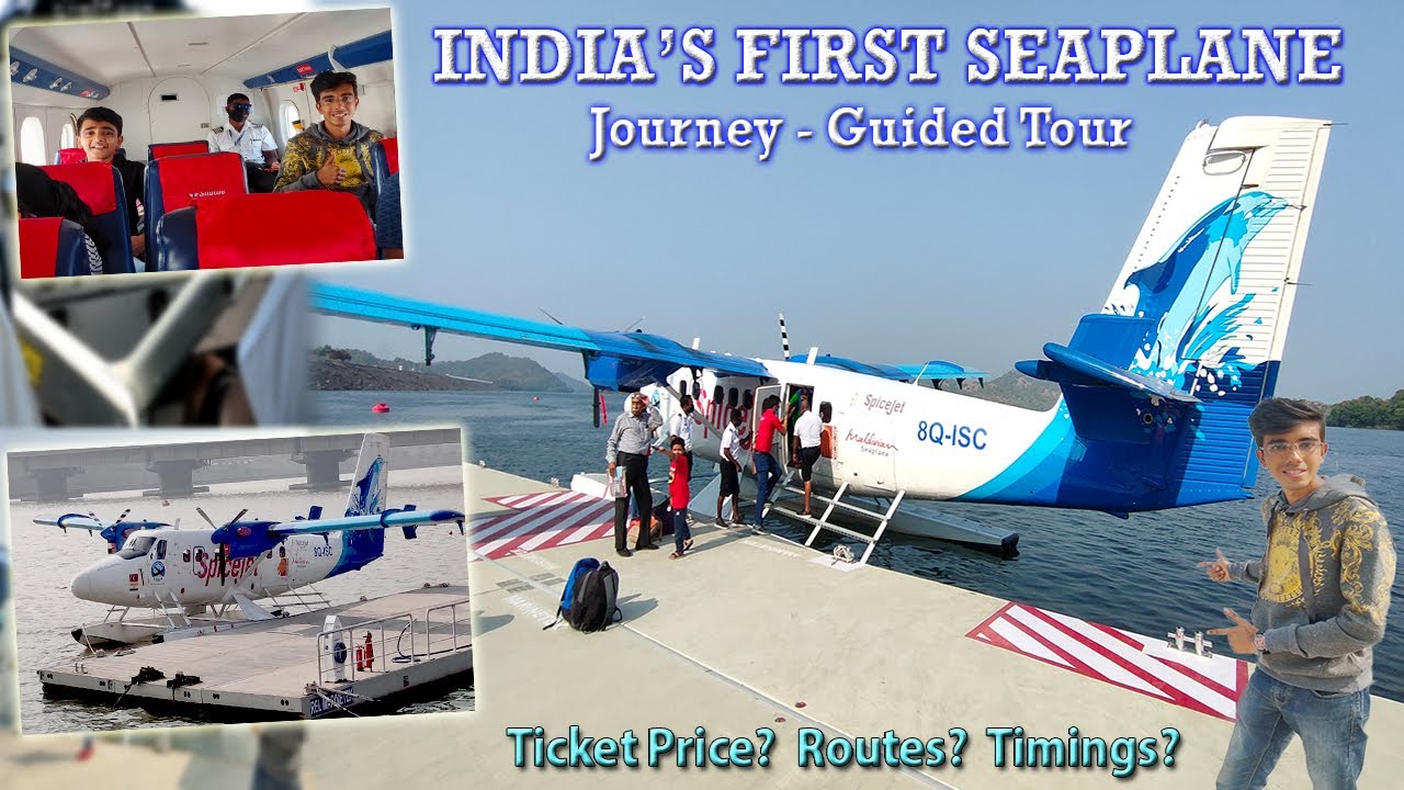 First Seaplane in India - Journey & Tour | Ahemdabad to Statue of Unity ...