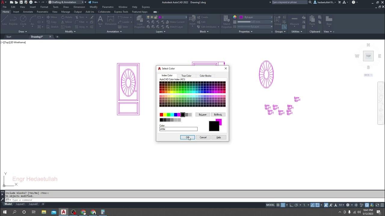4.15 Autocad 2025 tutorial for beginners (Step by Step) - How to use Set To ByLayer Command ...