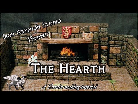 The Hearth (modular dnd, fireplace, dungeon terrain, foam crafting ...