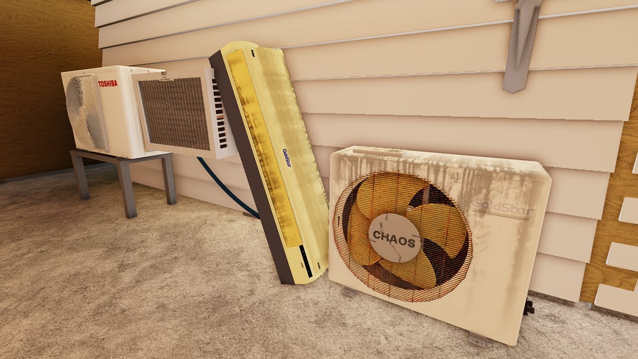 Old Dusty Air Conditioner Running in House | Best Roblox AC - YouTube