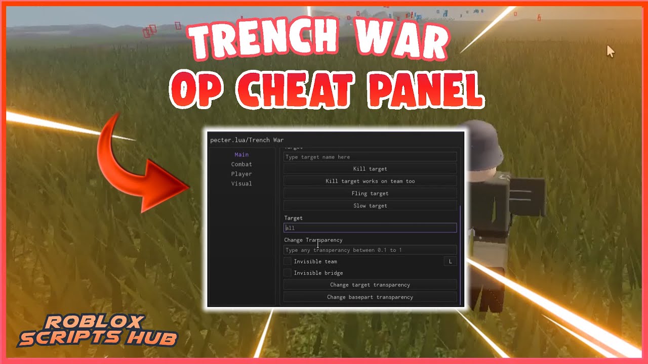 Roblox Trench War - OP Cheat Panel - YouTube