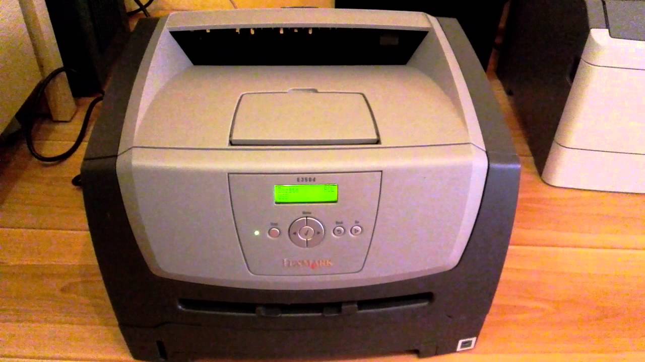 Lexmark e350d wydruk w trybie dwustronnym dupleks - YouTube