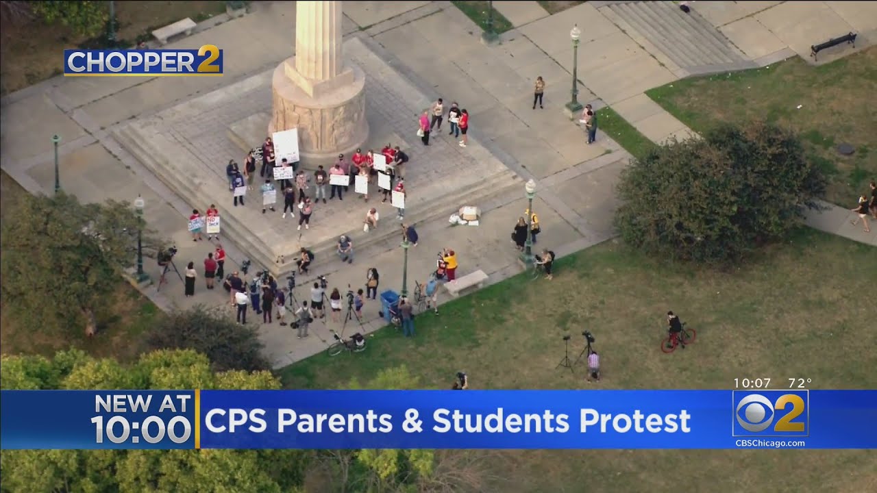 CPS Parents, Students Protest Over 'Multiple System Failures' - YouTube