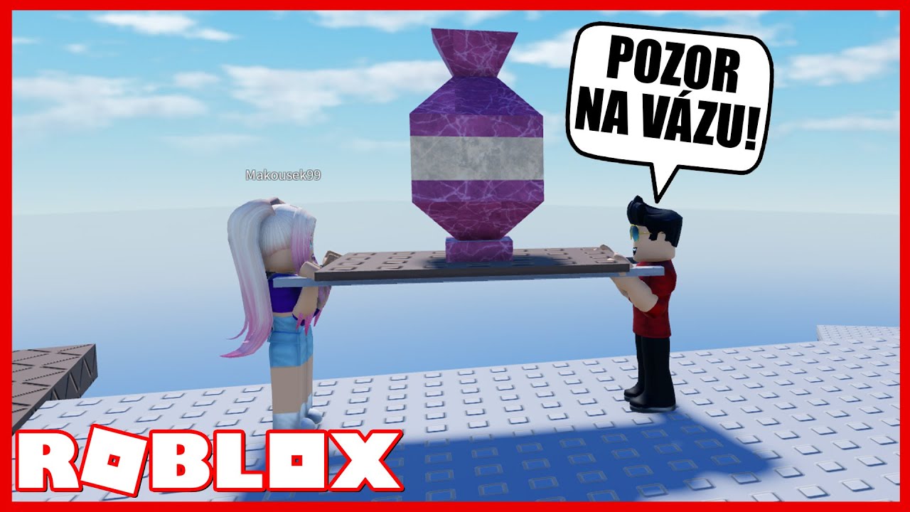 MAKKY POZOR NA VÁZU!😂 Roblox BALANCE VASE! w/@Makousek - YouTube