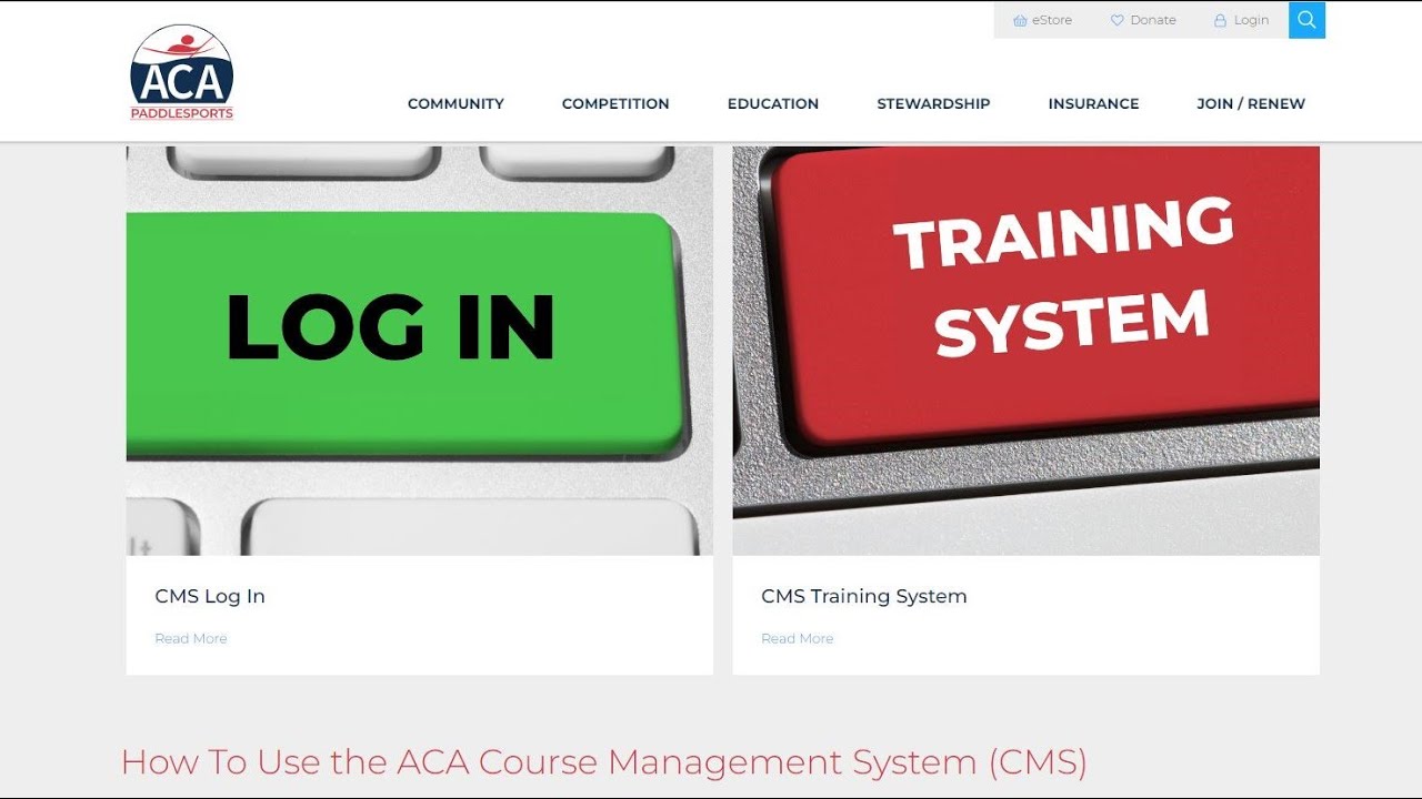 American Canoe Association (ACA) - Course Management System (CMS ...