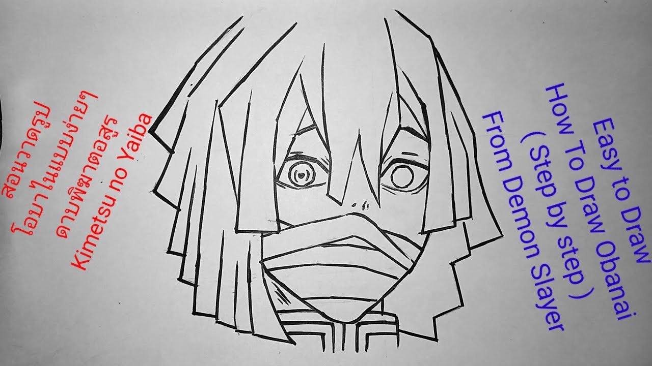 ( Ep.2639 ) Easy to Draw/How to Draw Obanai ( Step by step ) From Demon ...