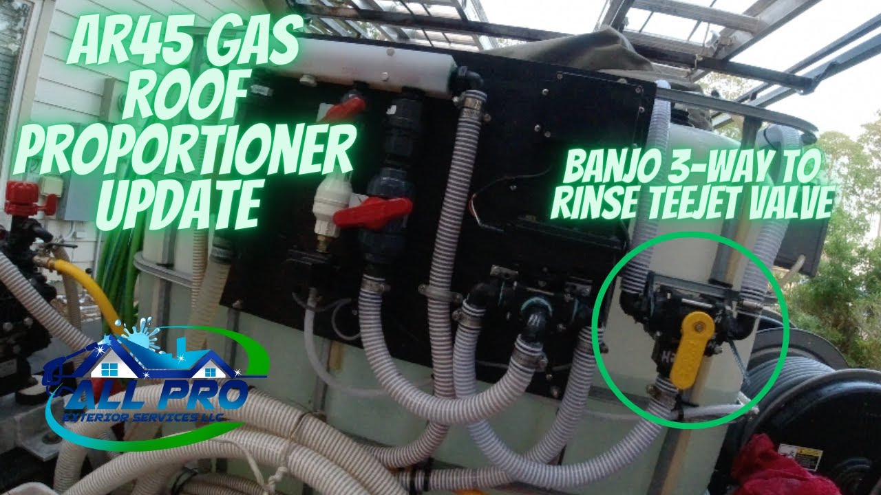 AR45 Gas Roof Pump Proportioner Update- Banjo 3-Way Valve to Rinse ...