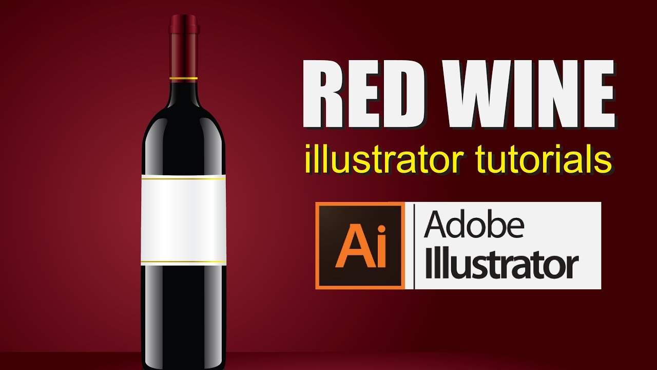 How to draw a vector Art | Illustrator tutorials - How to draw wine ...