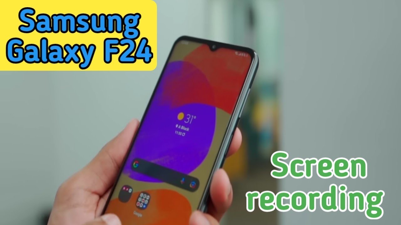 Screen Record In Samsung Galaxy F24, How To Screen Recording In Samsung ...