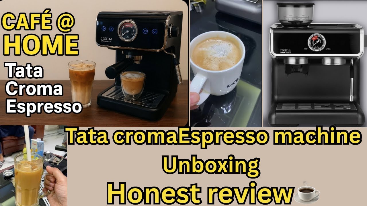 “Croma Espresso Machine Unboxing & Honest Review ☕ | Home Café ...