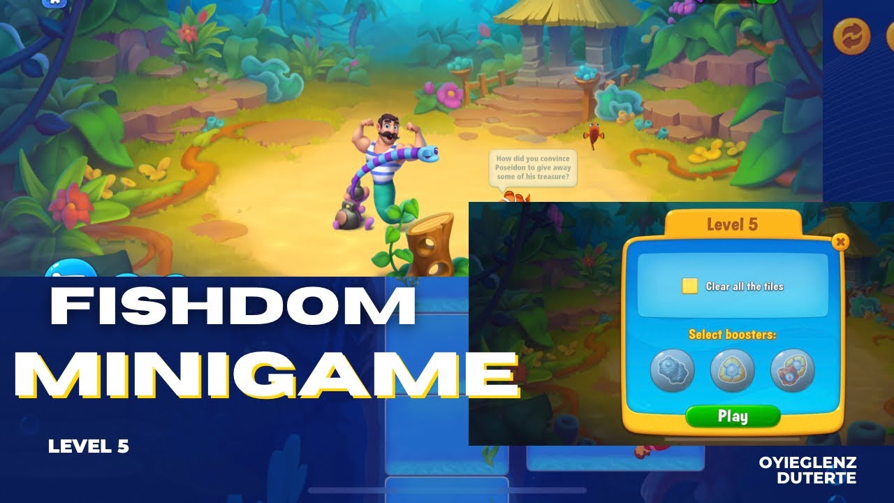 Mini Games:Fishdom :Level 5 Begins Most Satisfying Game - YouTube
