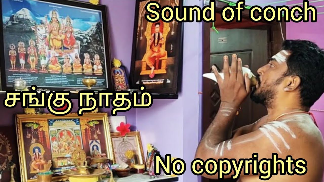 sound of conch @YanPetraInbamSivam | சங்கு நாதம் | sound of sangu | no ...