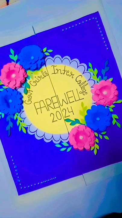 Farewell Card For Teacher Signature||Farewell Card Making ||#trending # ...