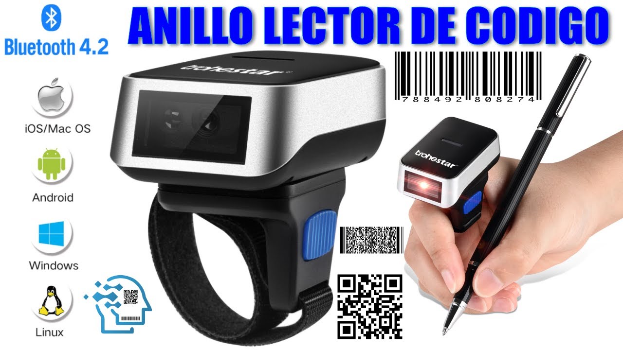 Anillo Lector de Codigo de Barras para Punto de Venta Inventario ...