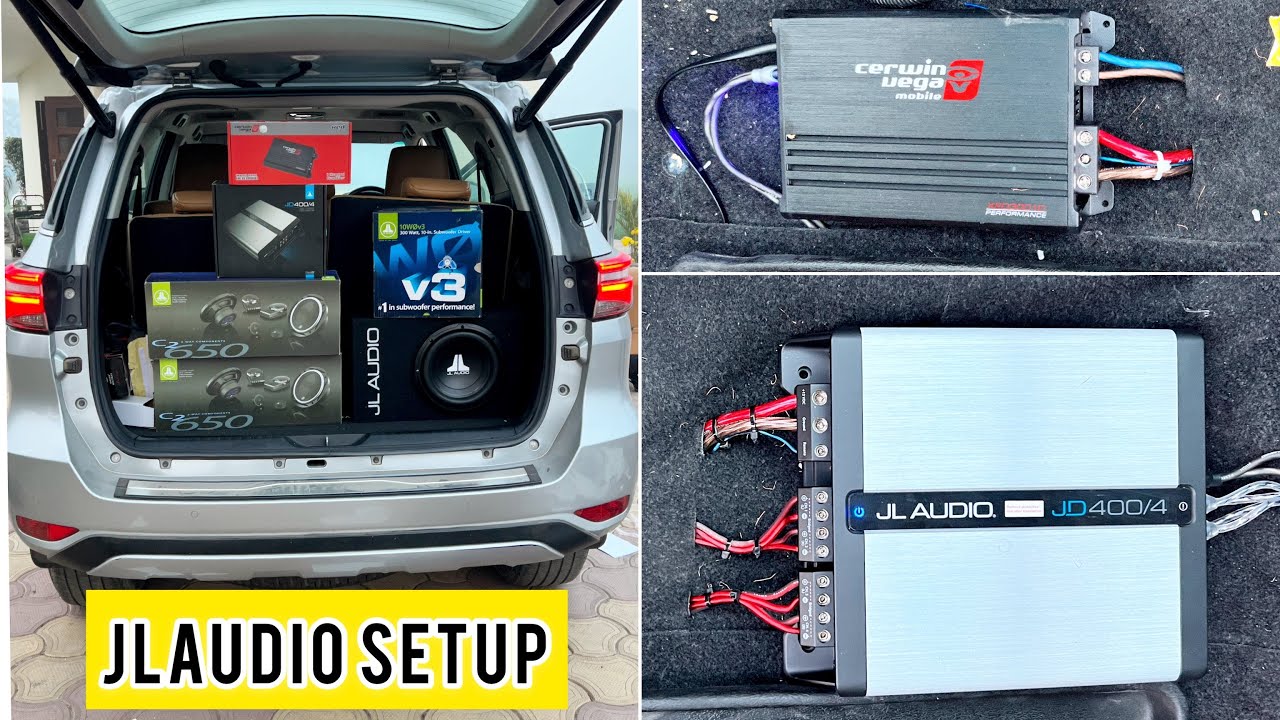 FORTUNER HI-END MUSIC SYSTEM WORTH ₹1.10 LAKH| COMPLETE JL AUDIO SETUP ...