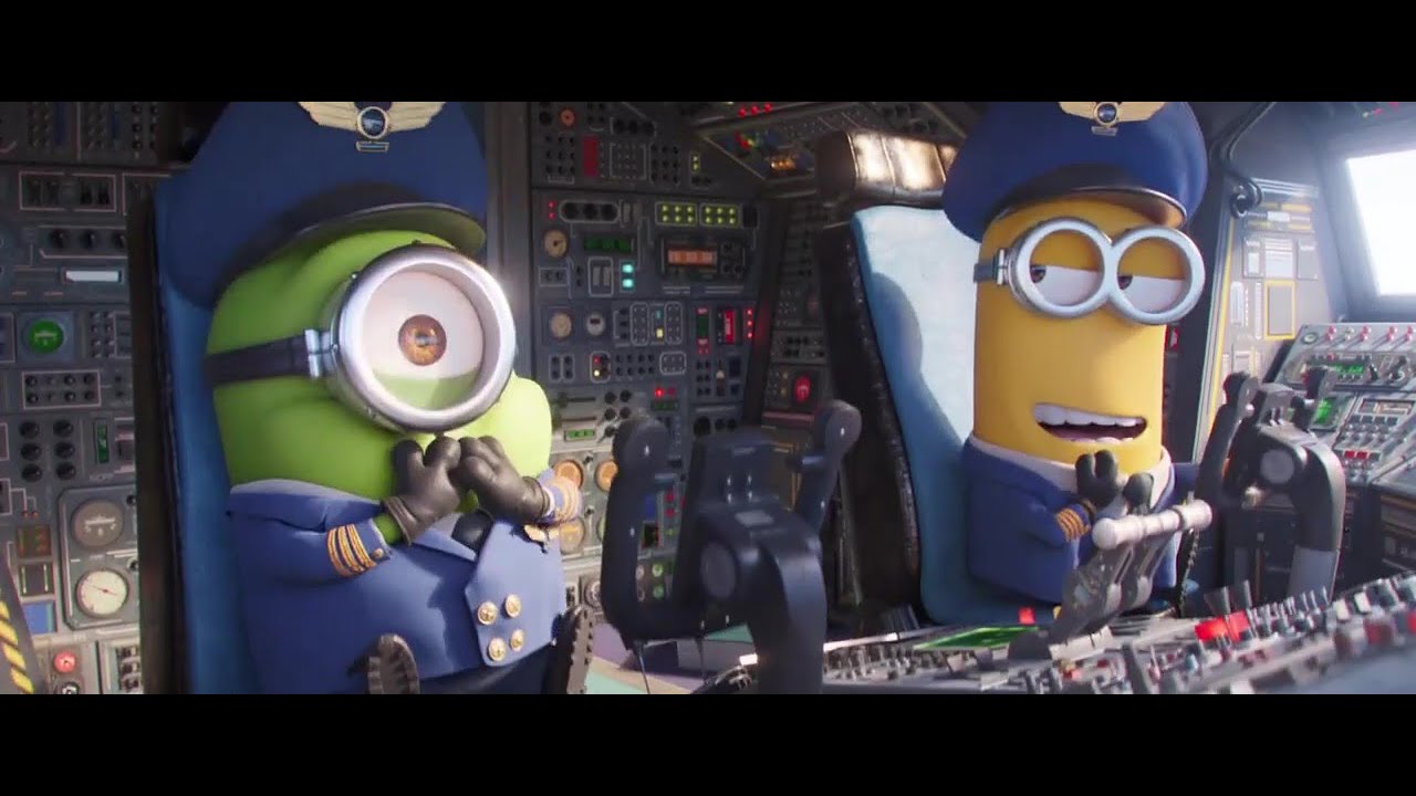 Minions The Rise Of Gru (2022) - The airplane scene - YouTube