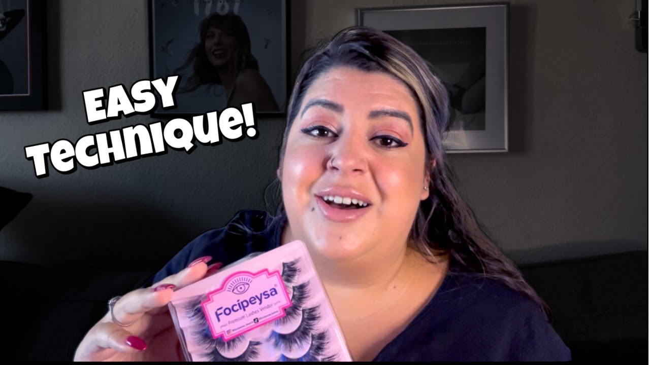 How To Apply False Eyelashes! - YouTube