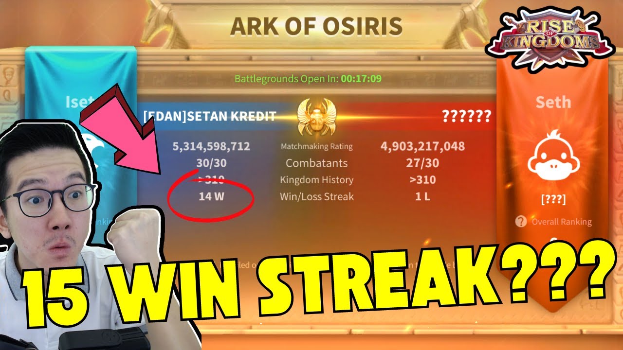 LIVE ARK OF OSIRIS 1945 EDAN vs DUCK 1302 AKANKAH 15 WIN STREAK?? AOO ...