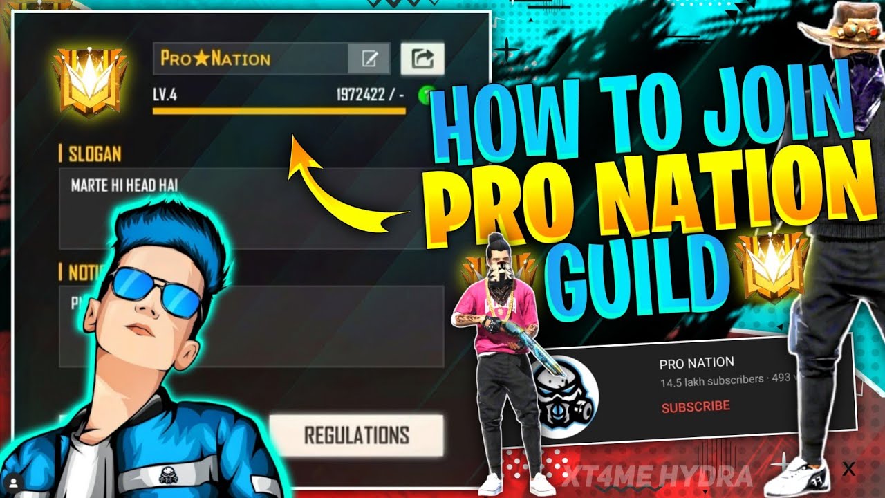 How To Join "PRO NATION" Guild In Free fire || How To Join Free Best ...