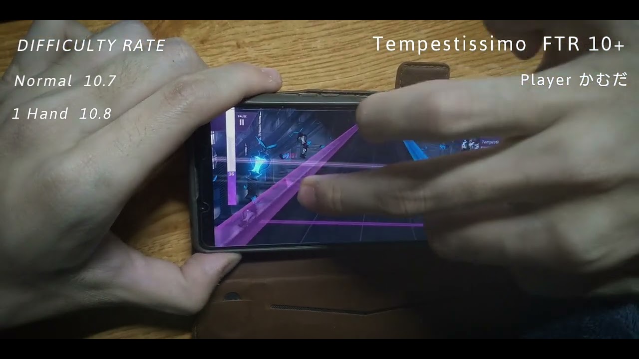 【One Hand】Tempestissimo (FTR 10+)片手クリア 927【Arcaea】 - YouTube