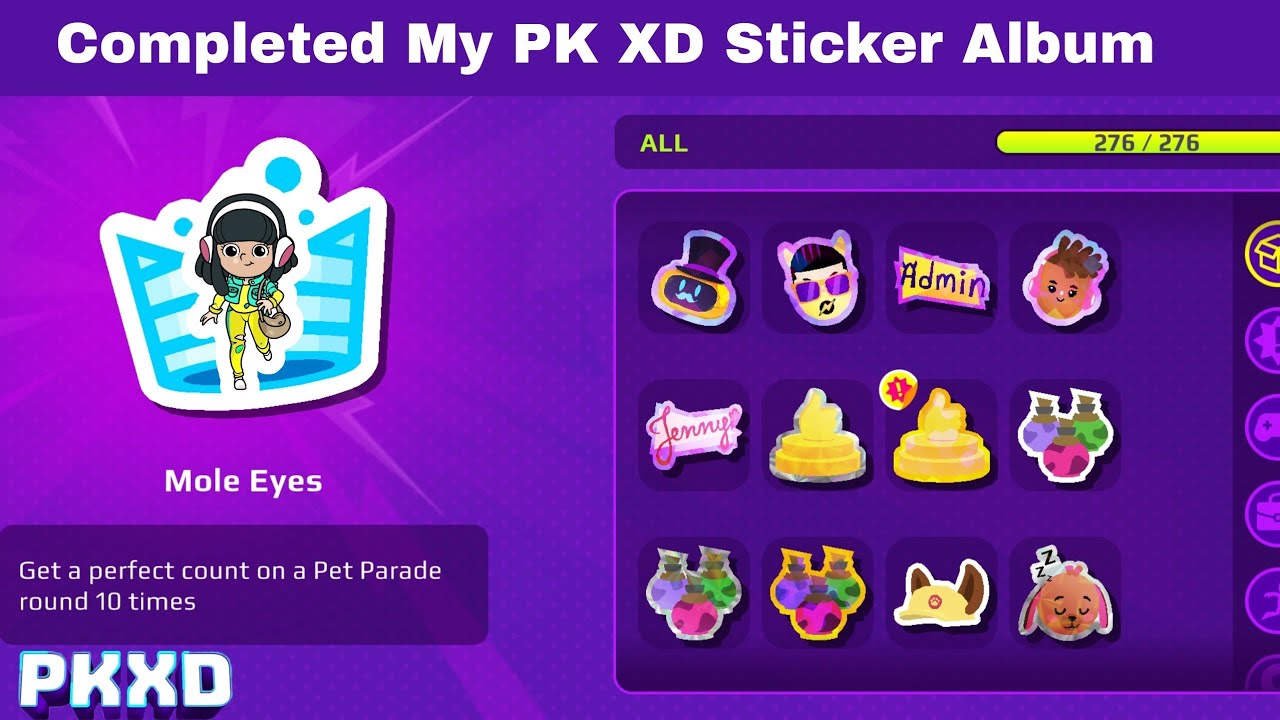 PK XD I Have All The Stickers In The Sticker Book - YouTube