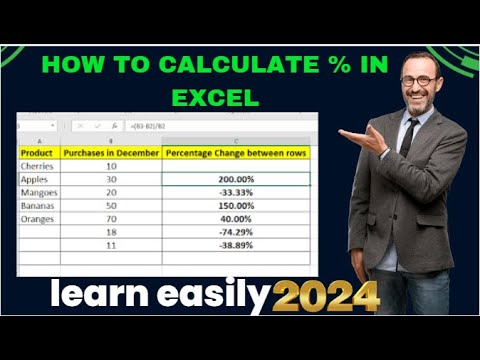 How to calculate % in Excel | Simplifying Percentage Calculations for ...