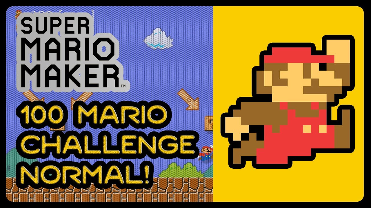 Super Mario Maker - 100 Mario Challenge: Normal (1080p/60fps) - YouTube