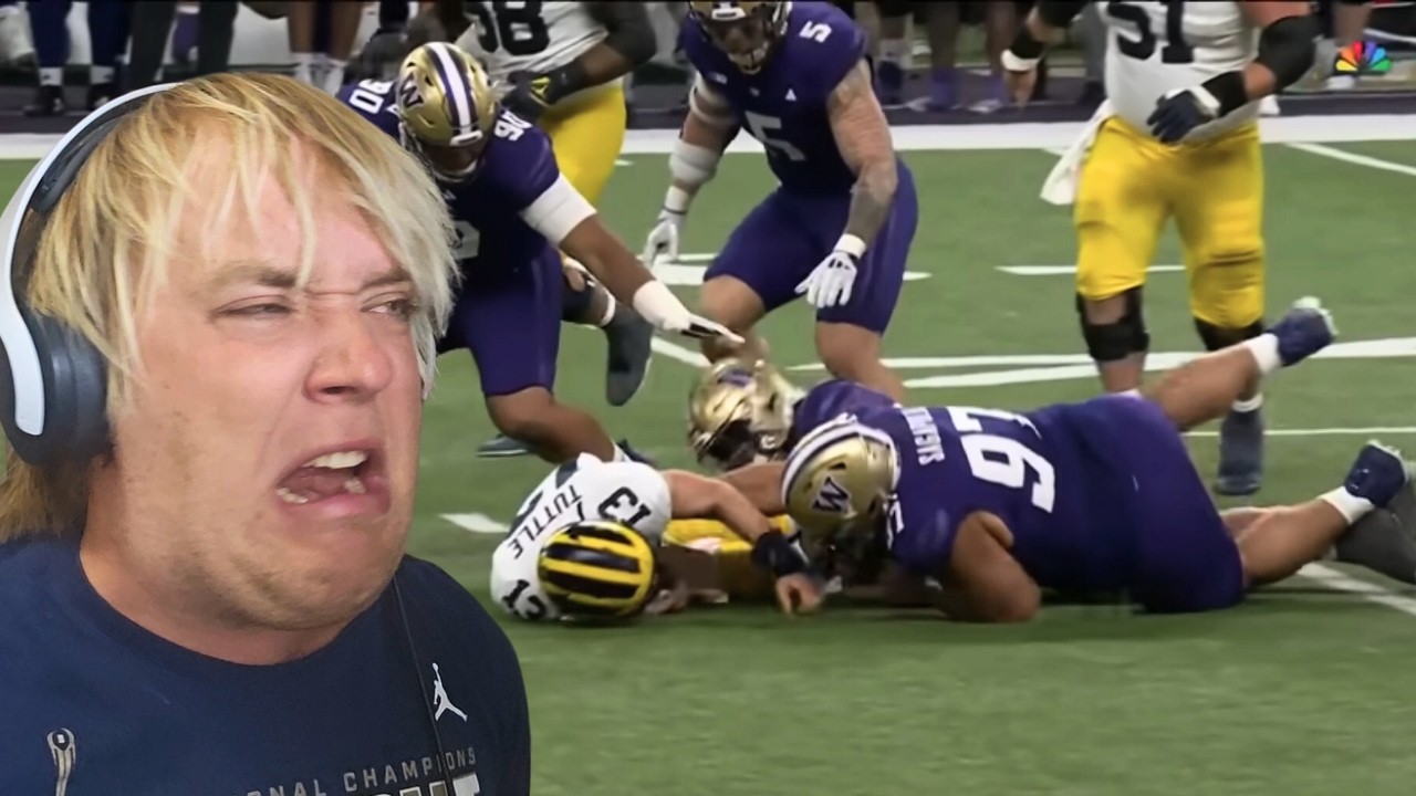 MICHIGAN FAN FREAKS OUT AT WASHINGTON CHEATING AGAINST MICHIGAN - YouTube