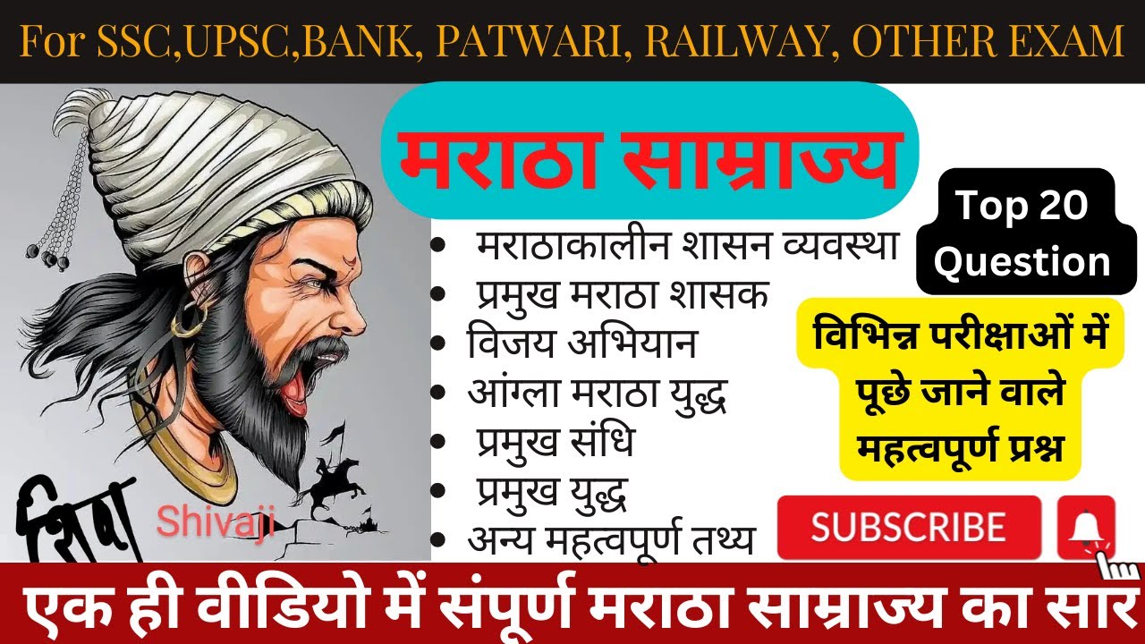 मराठा साम्राज्य:History of the Maratha empire | Maratha Samrajya Ka ...