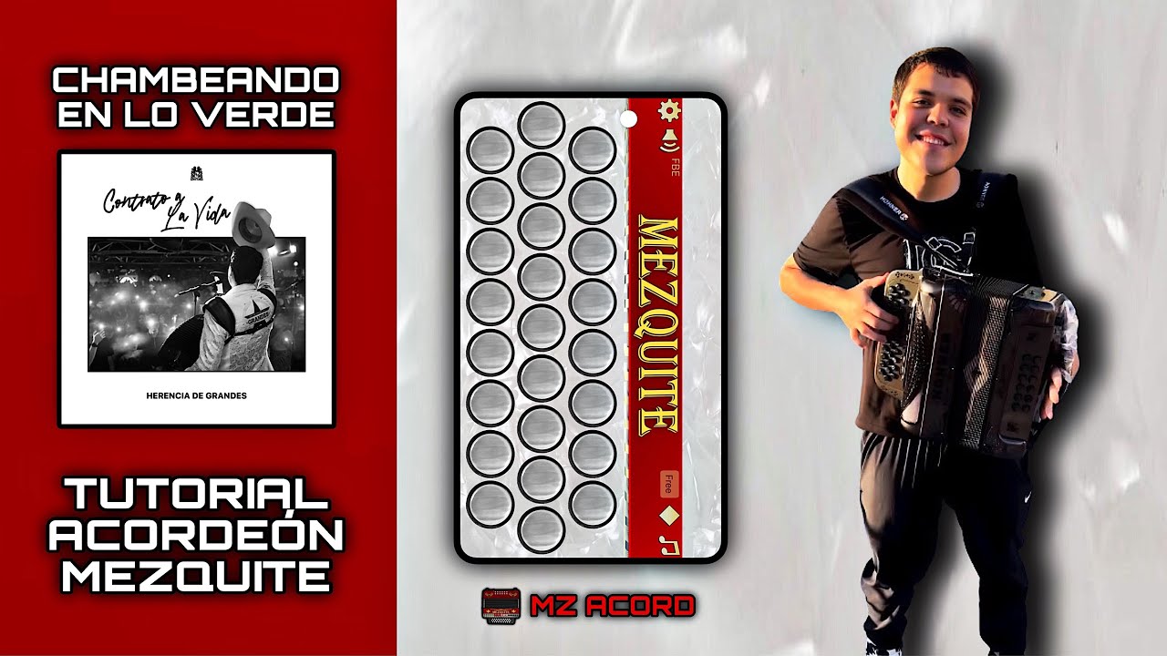 Chambeando En Lo Verde | Herencia De Grandes | Tutorial Acordeón ...