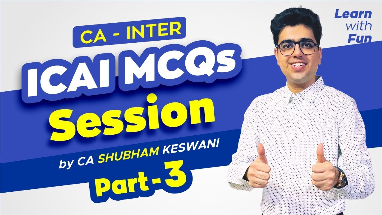 ICAI MCQs Case Scenarios | Part 3 | CA Inter Audit | CA Shubham Keswani ...