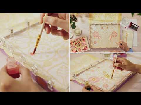Atelier 11 - Pittura su seta per adolescenti e adulti - Mandala (Djeco) | Set creativi