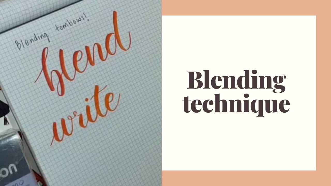 Blending colours for calligraphy (QUICKLY!) - YouTube