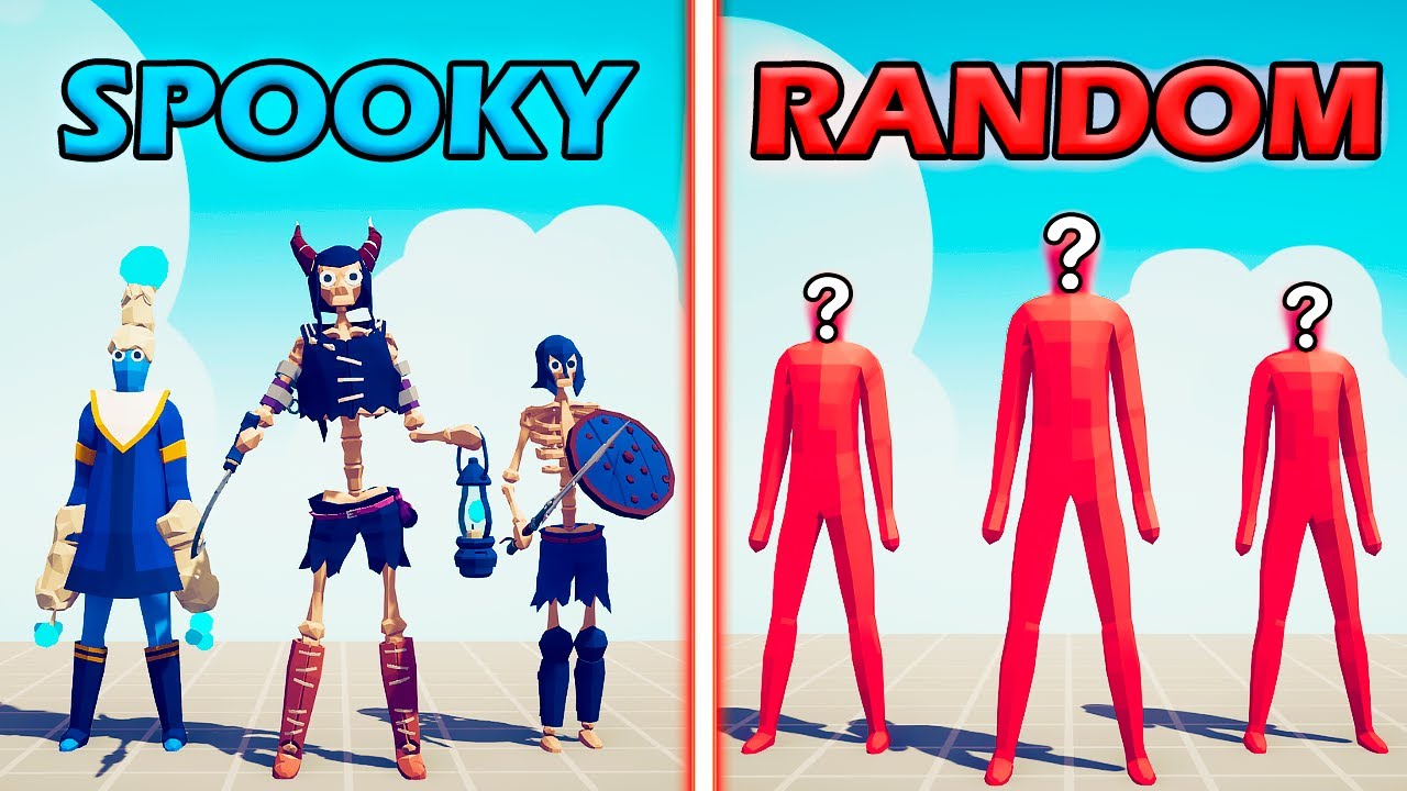 SPOOKY TEAM vs RANDOM TEAM - Totally Accurate Battle Simulator | TABS ...