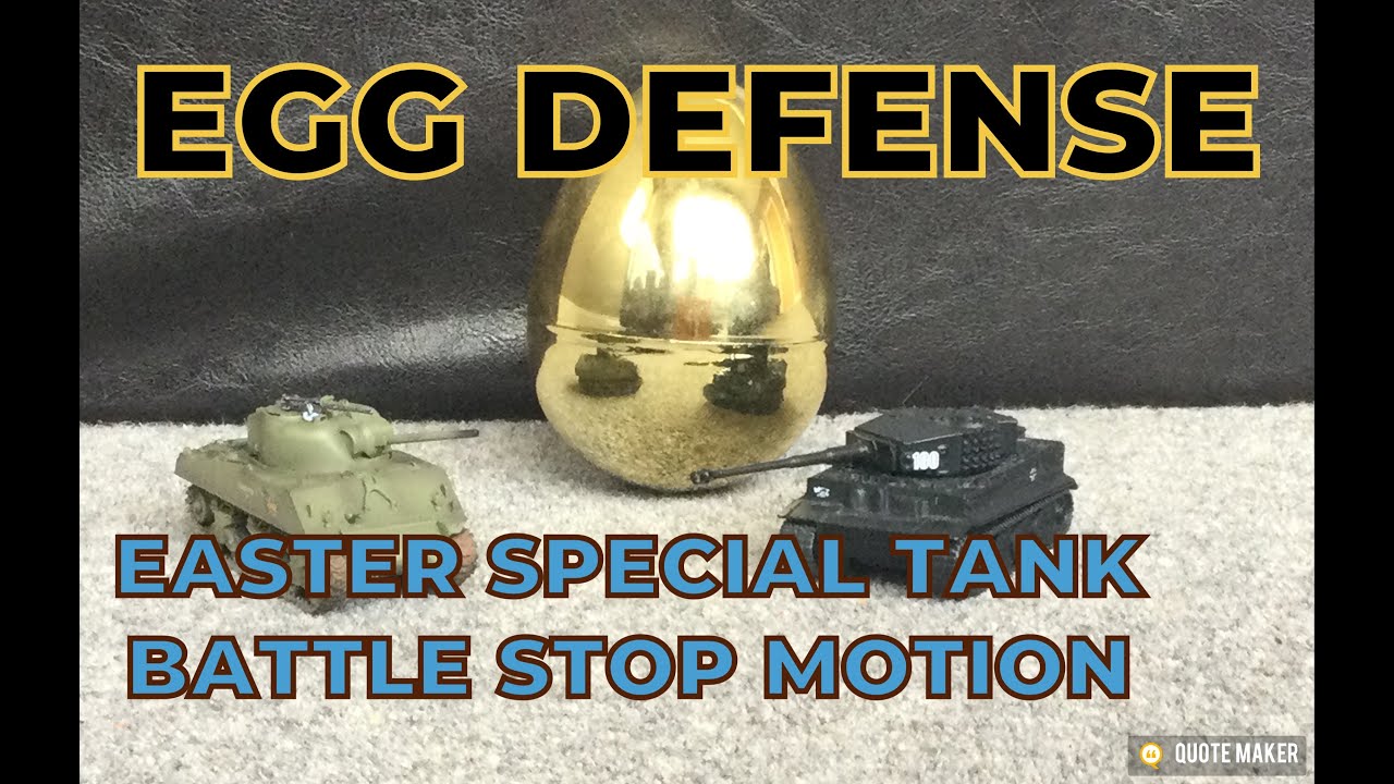 Egg Defense │ Tank Battle Stop Motion │ Easter Special - YouTube