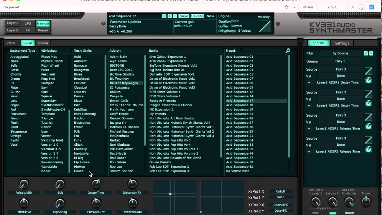 SynthMaster 2 Acid Factory Presets - YouTube