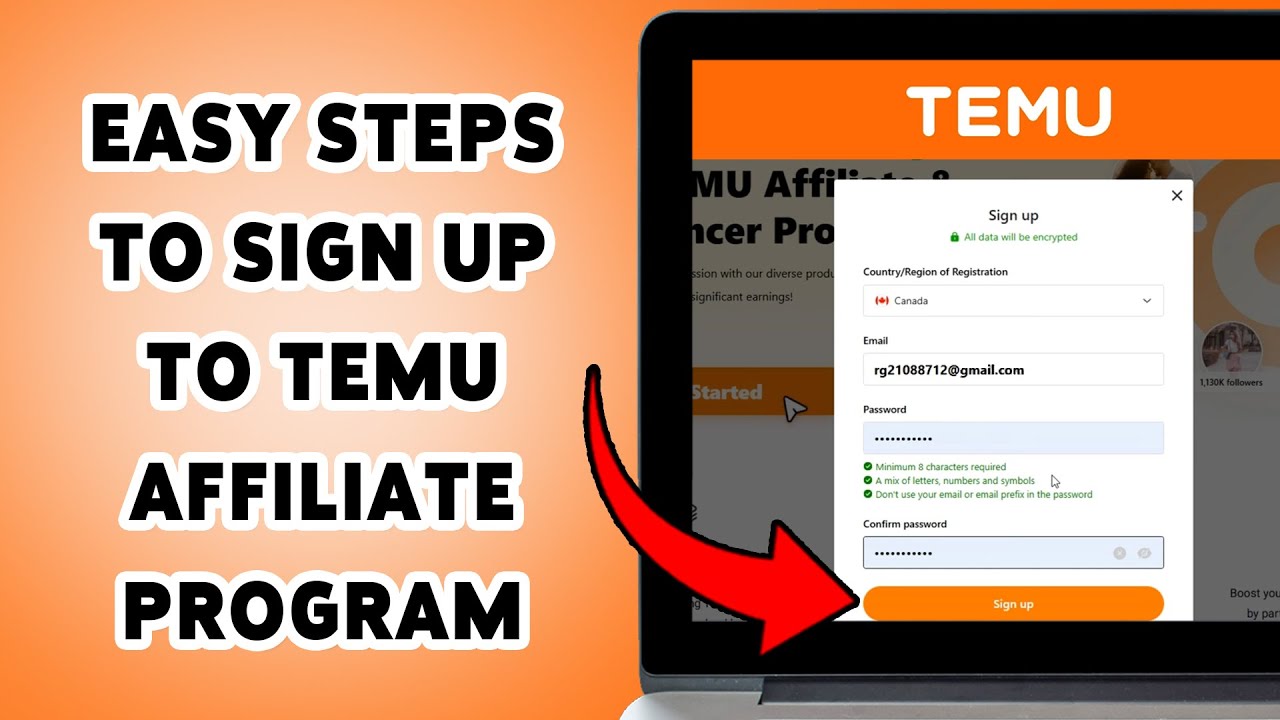 Easy Steps To Sign Up To Temu Affiliate Program | Join Temu Affiliate ...