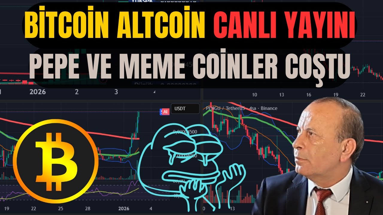 Bitcoin Altcoin Canlı Yayını – PEPE ve Meme Coinler Coştu! - YouTube