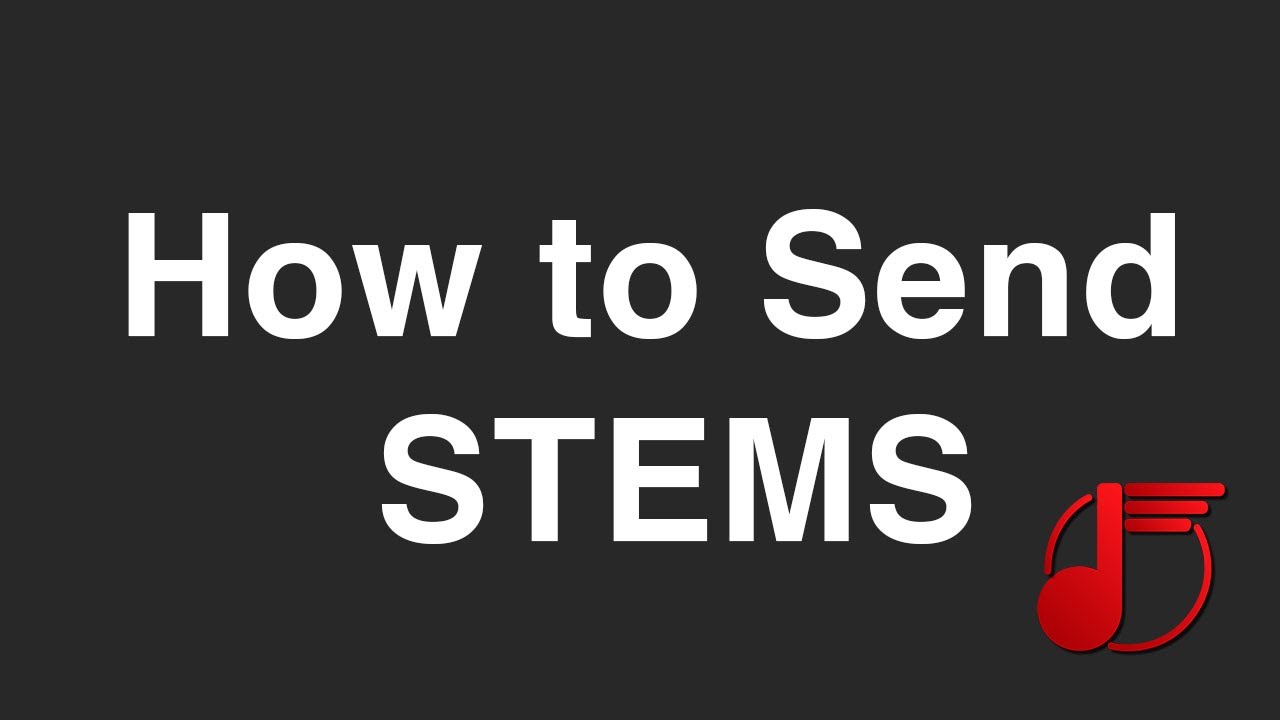 How to send us your STEM Files - YouTube