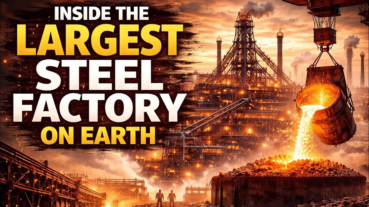 Inside The Largest Steel Factory On Earth | Mega Industrial Production ...