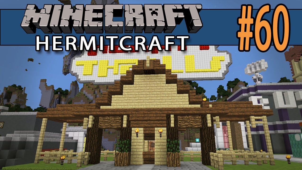 Minecraft Theme Ride at Hermit Thrills! - Hermitcraft #60 - YouTube